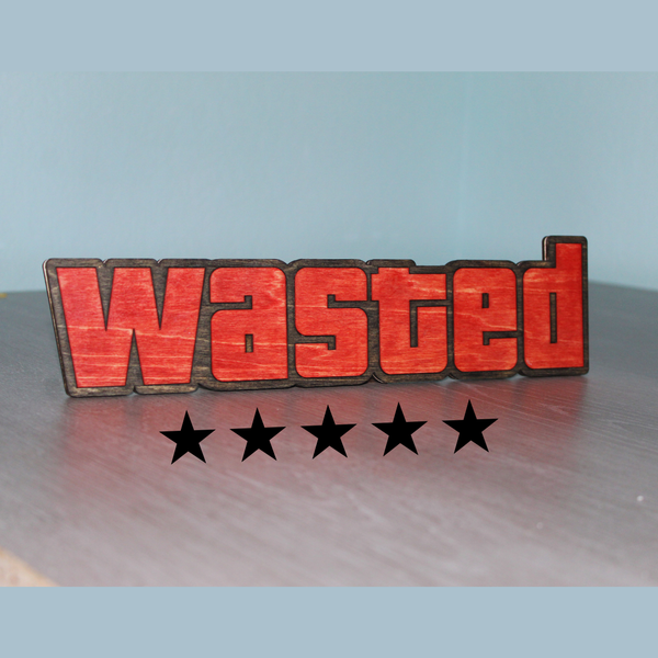 GTA Wasted Sign – Laser Beta
